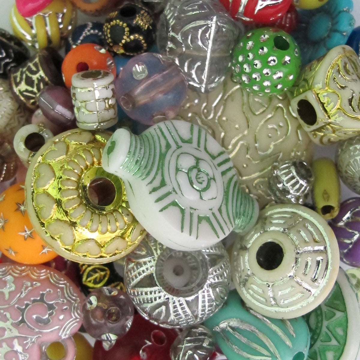 Plas mult mix silver sparkle 40gr/60p+ NFD – Wholesale Beads