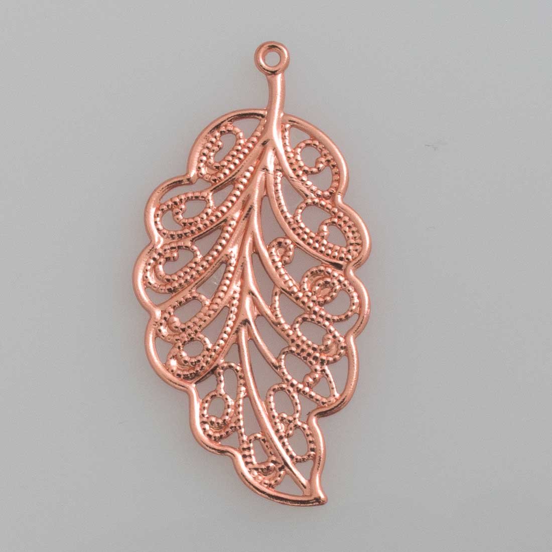 metal 34x17mm leaf filag pdant rgld 4pcs – Wholesale Beads