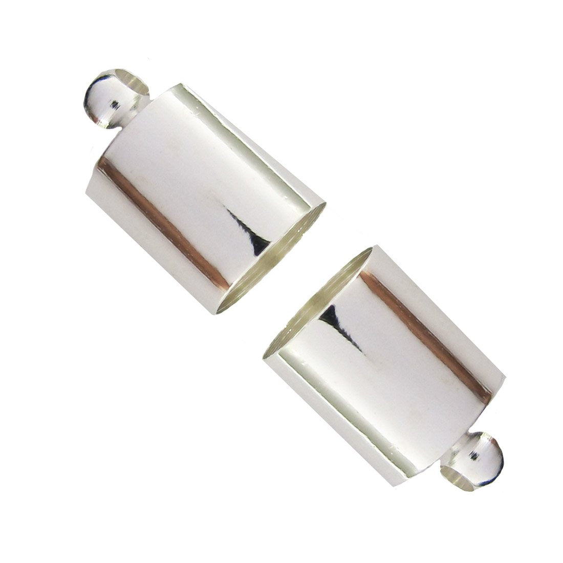 Metal 6mm cord ends NF SIL 10p – Wholesale Beads