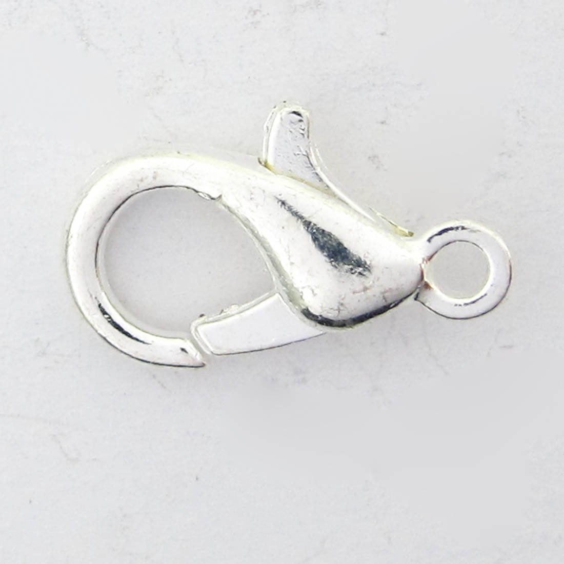 Metal 12mm Parrot Clasp NF SILVER 20pcs – Wholesale Beads