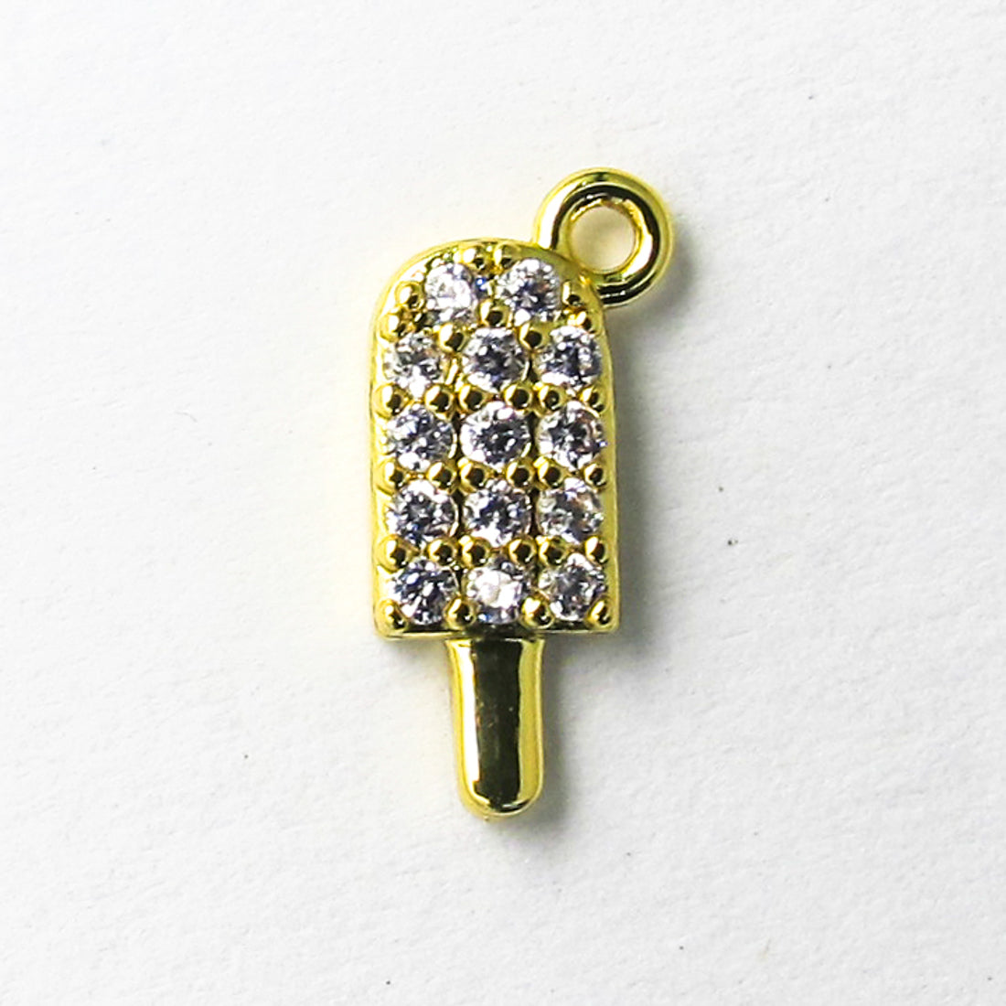 Metal 13mm ICEY POLE CLEAR GLD 2p – Wholesale Beads