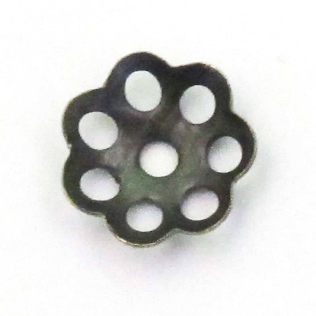 Metal 6mm bell cap antique brass 100pcs – Wholesale Beads